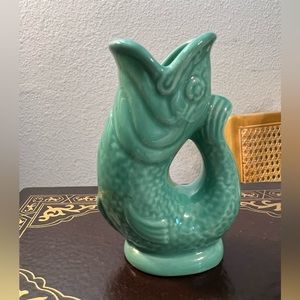 Wade Eng | Art | Wade England Sage Green 35 Gluggle Jug Koi Fish Shaped ...
